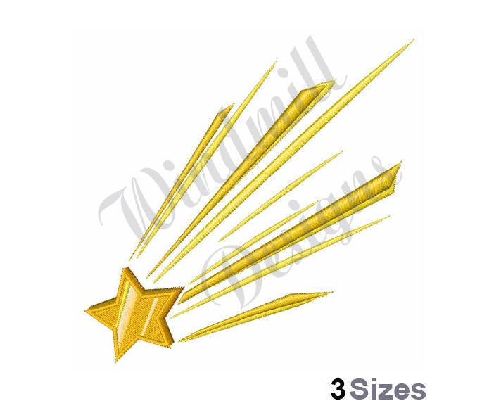 Shooting Star - Machine Embroidery Design and similar items