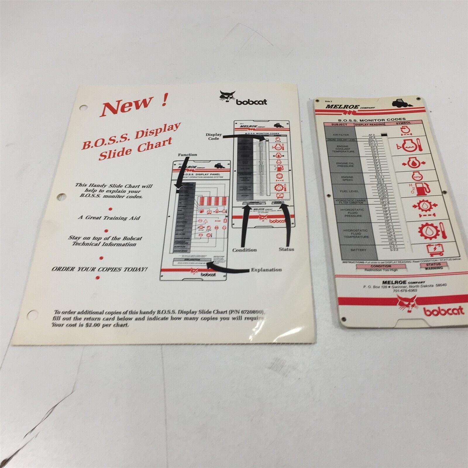 Genuine Original 1991 Bobcat BOSS Display and 50 similar items