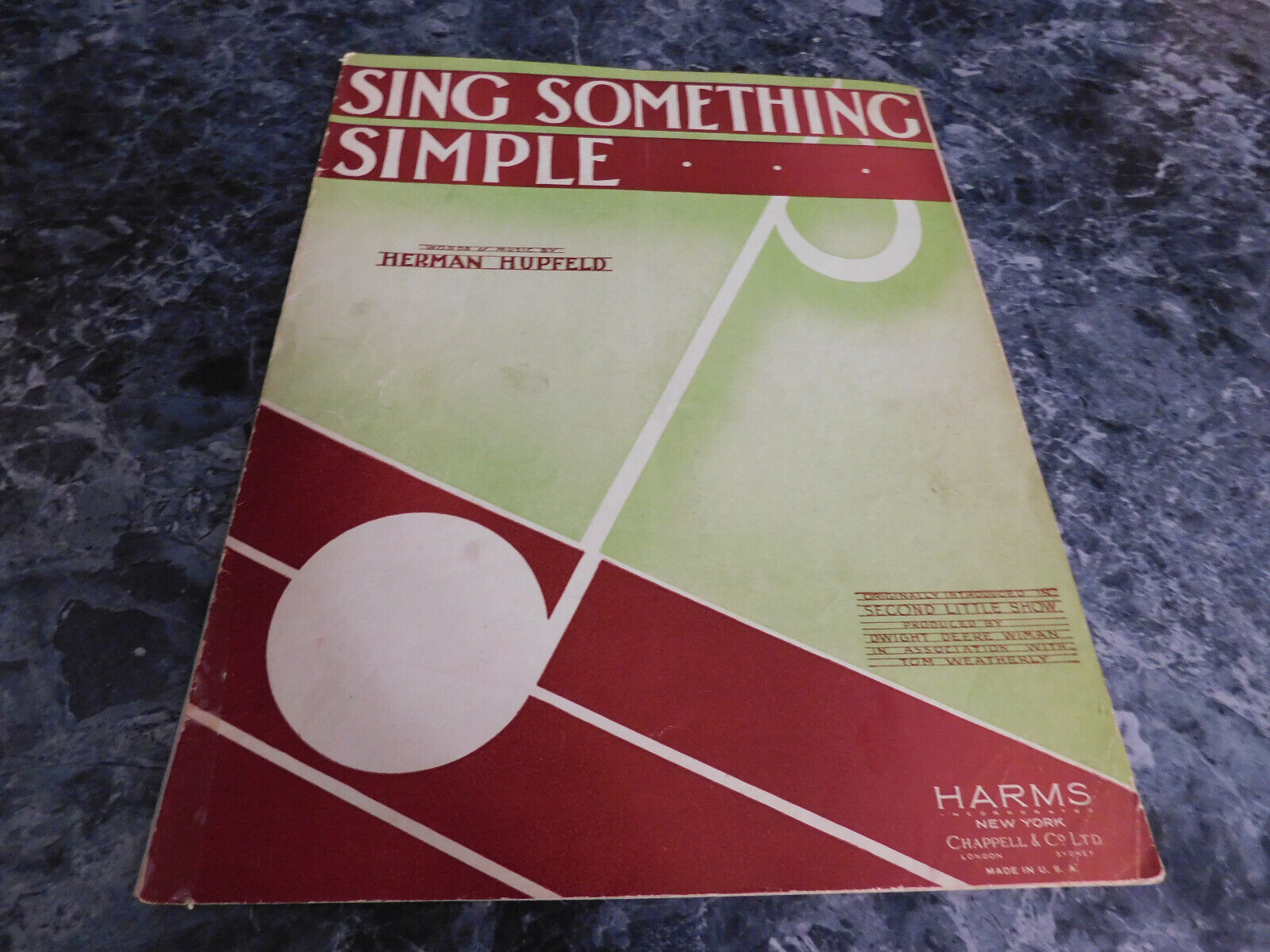 Sing Something Simple by Herman Hupfield - Vintage & Antique