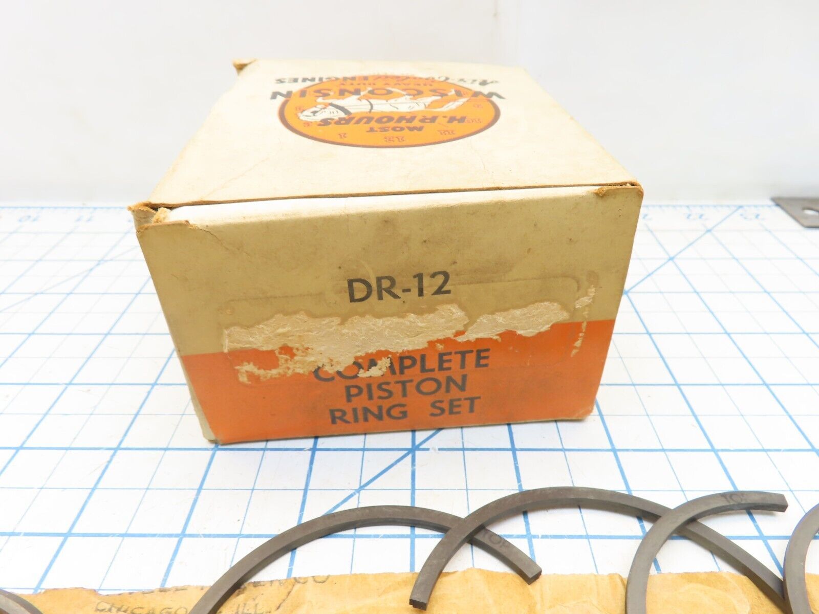 Wisconsin DR12 DR-12 Piston Ring Set for 4 Pistons - Lawn Mower Parts