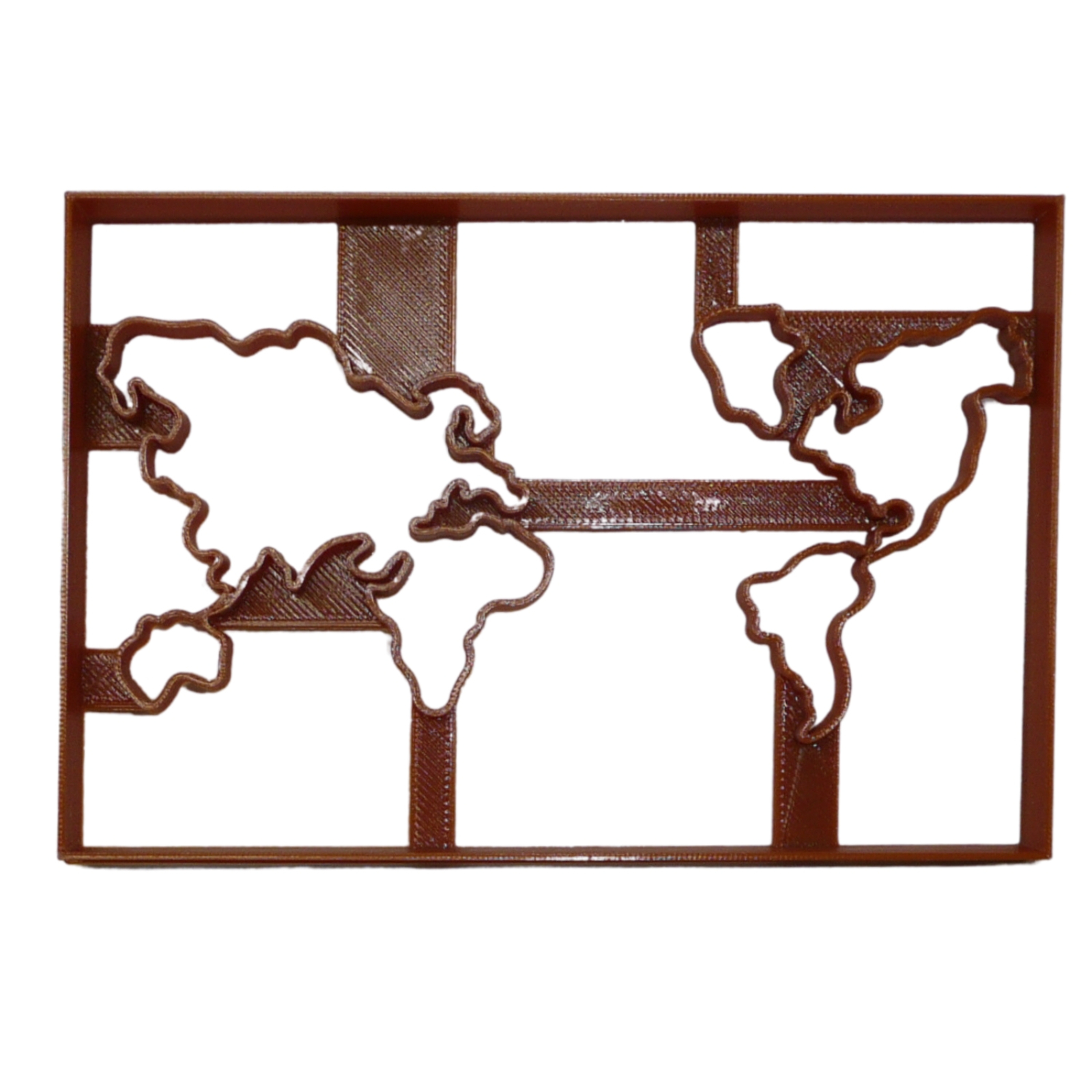 World Map Travel Continents Detailed Cookie Cutter Made In USA PR5077 ...