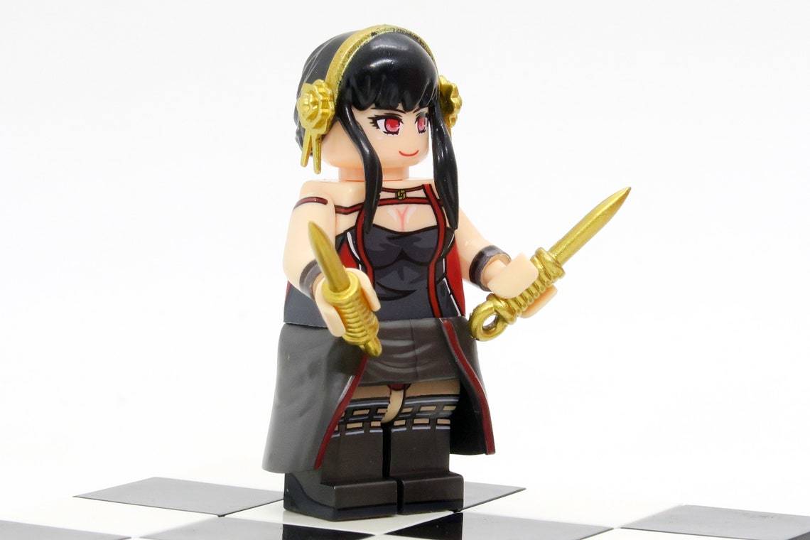 Spy x Family Yor Forger (Black Dress) Minifigures Weapon and ...