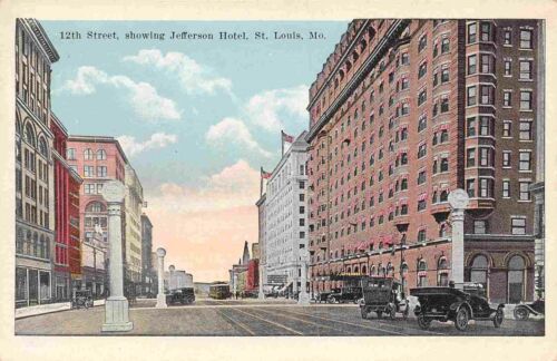 12th Street Jefferson Hotel St Louis Missouri 1920s postcard ...