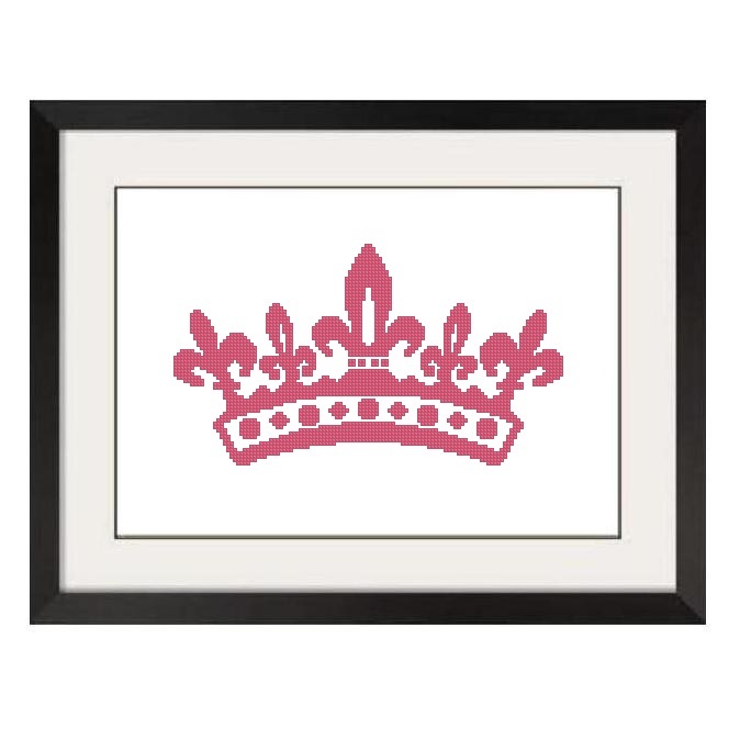 ALL STITCHES - PRINCESS CROWN CROSS STITCH PATTERN .PDF -157 - Hand ...