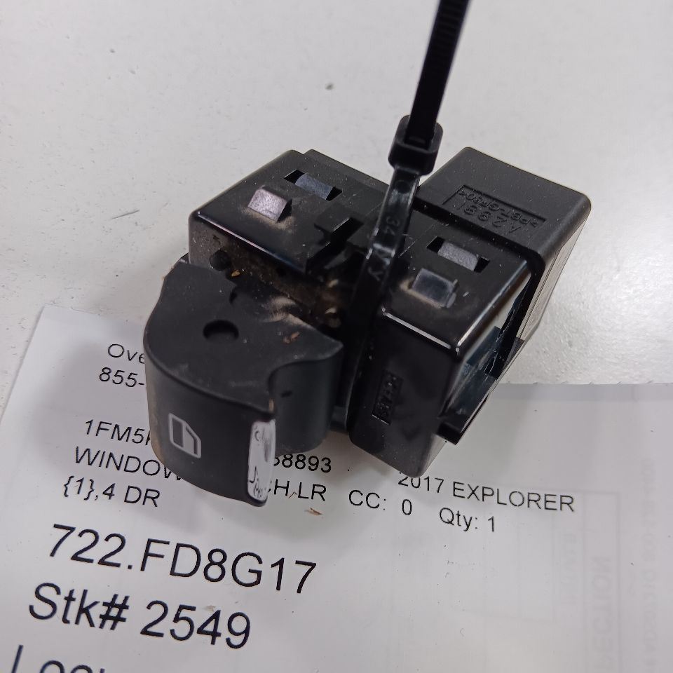 Ford Explorer Window Switch Power Left Driver Rear 2016 2017 2018 2019 ...