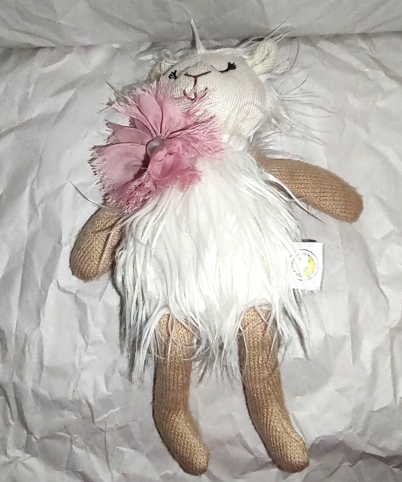 Animal Adventure Sheep Lamb Llama Woolly Plush Stuffed Toy White 12 ...