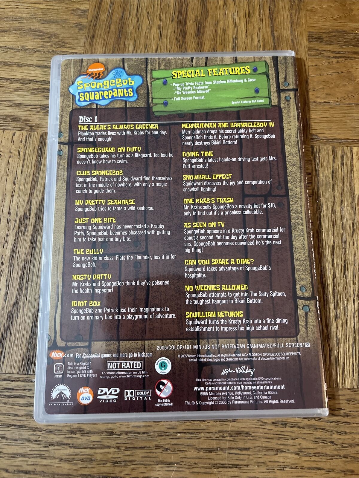 Spongebob Squarepants Complete Third Season Disc 1 DVD - DVDs & Blu-ray Discs