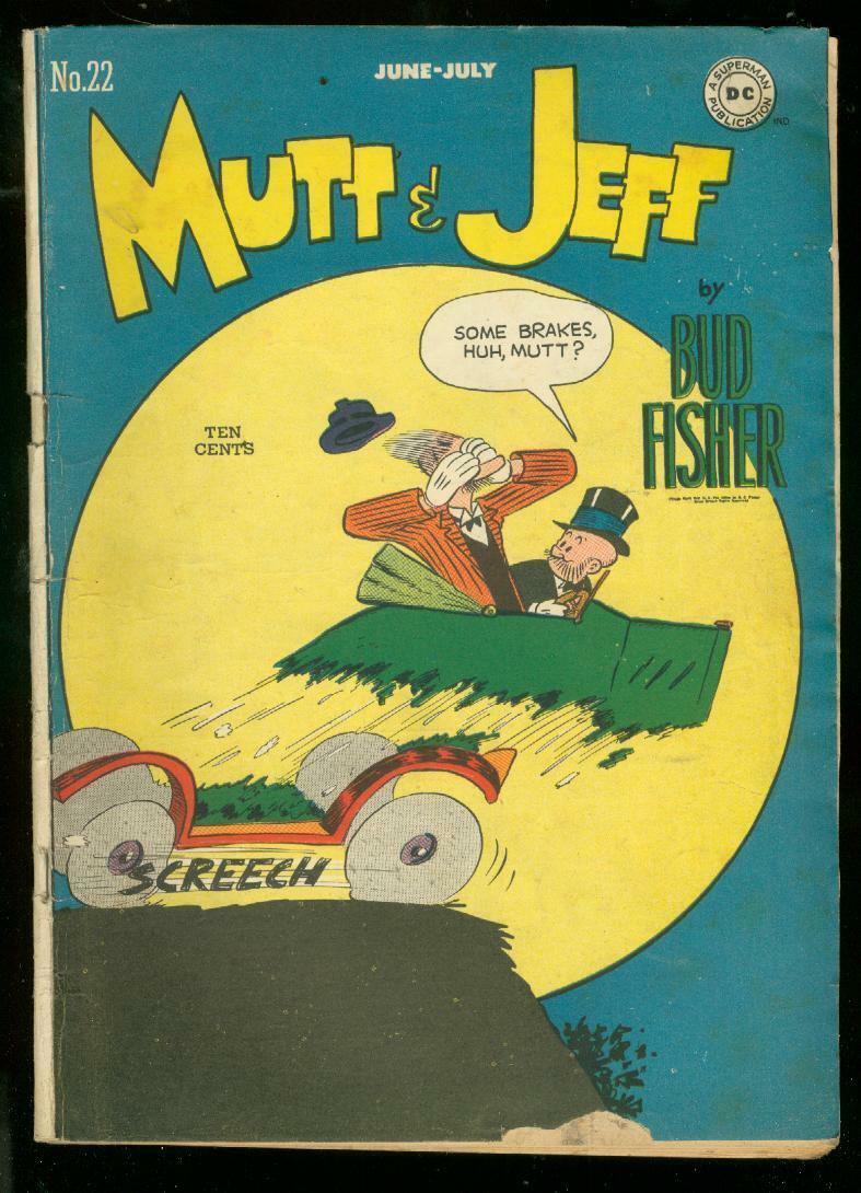MUTT & JEFF COMICS #22 1946-BUD FISHER COMIC STRIP ART VG - Comic Books ...