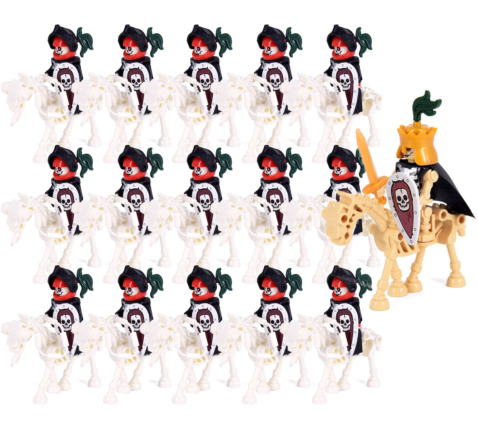 Medieval Skeleton Warrior Knight Army Set D and similar items