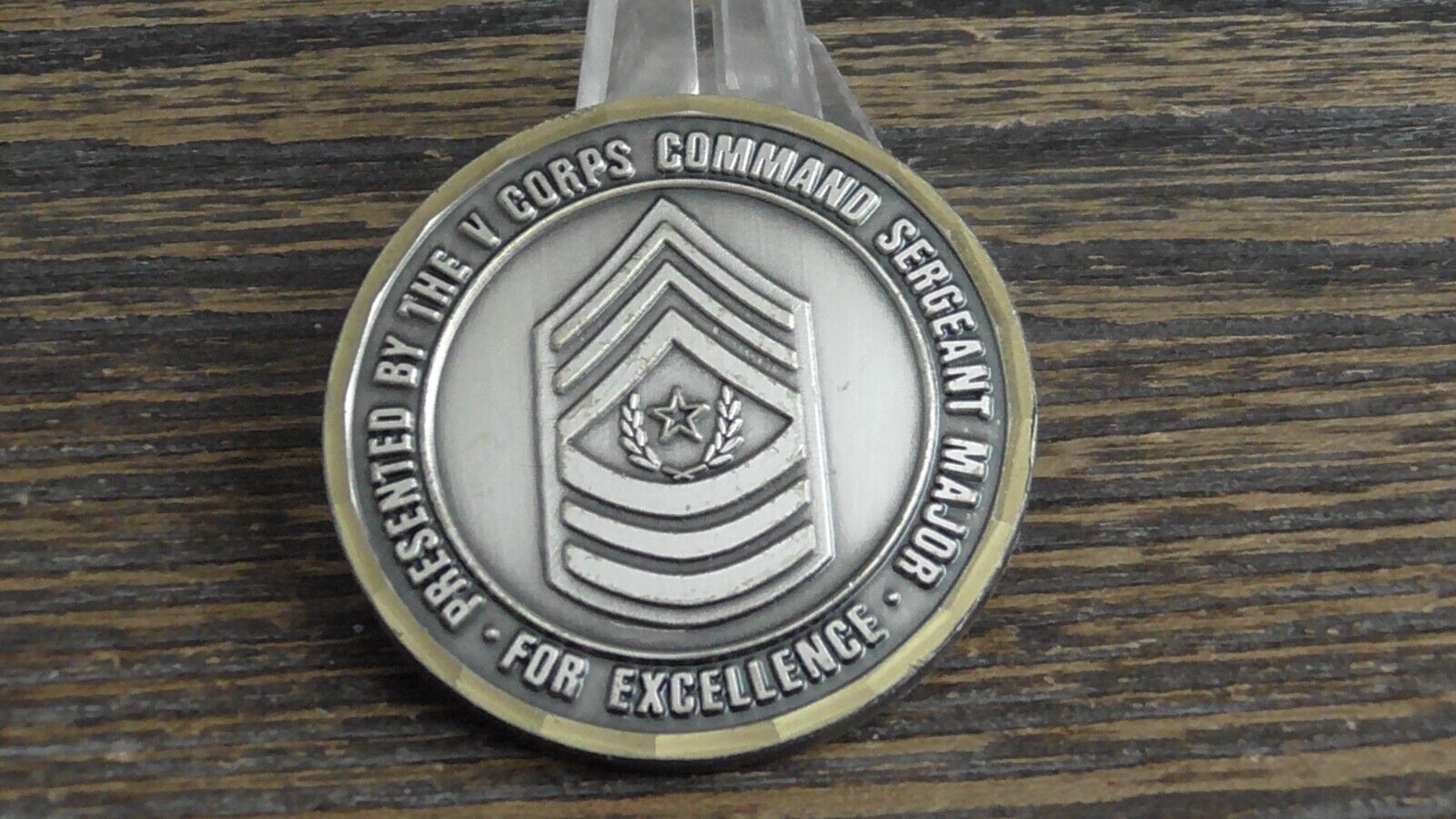 US Army V Corps Command Sergeant Major Challenge Coin #435X - Challenge Coins