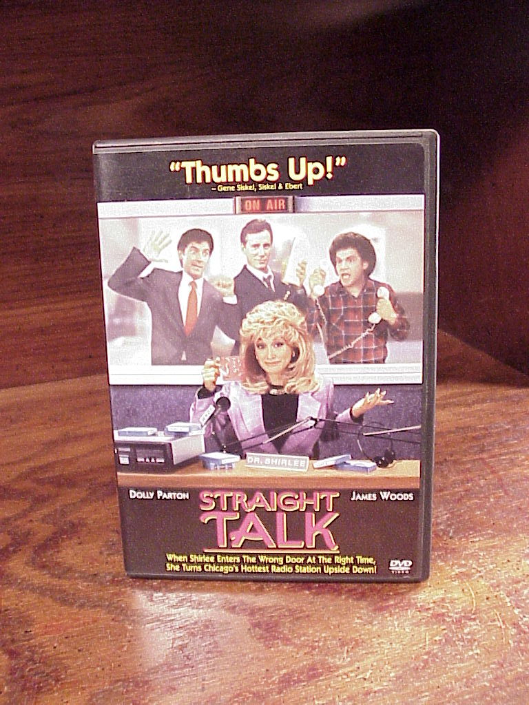 Straight Talk DVD, Used, 1992, PG, with Dolly Parton and James Wood ...