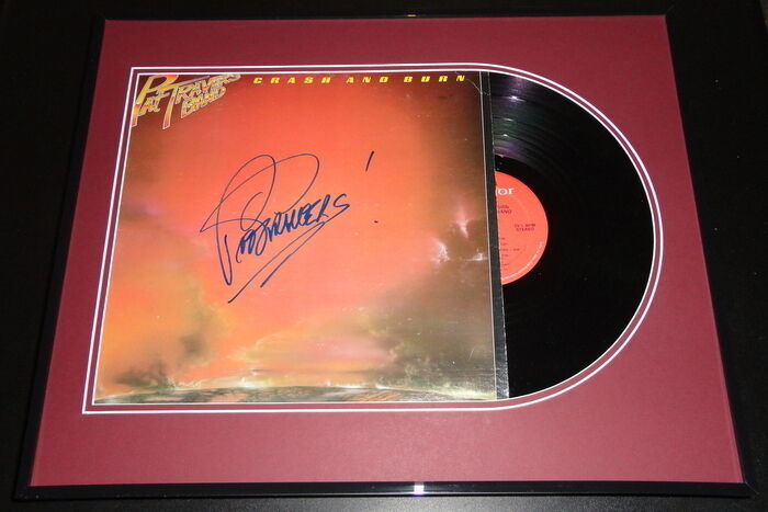 Pat Travers Signed Framed 1980 Crash and Burn Record Album Display ...