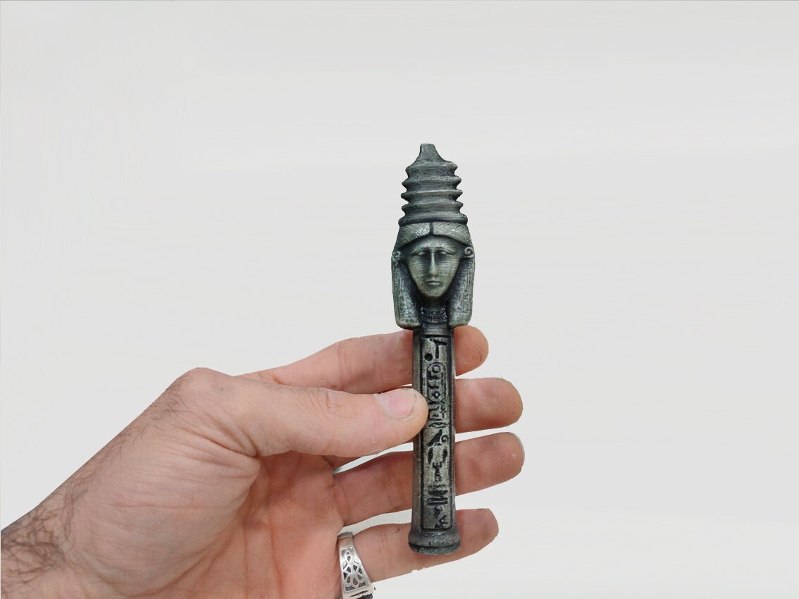 amulet Hathor. The goddess Hathor. Djed pillar. A rare and distinctive ...