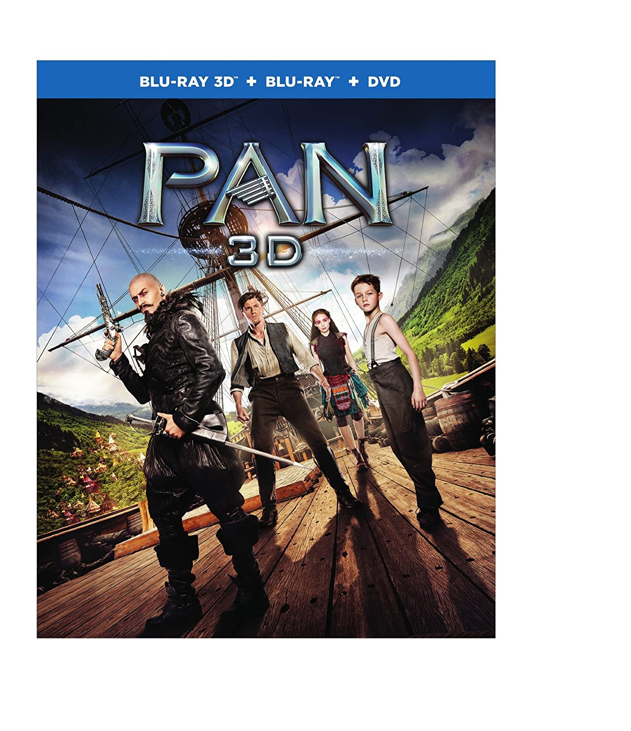 Pan (Blu-ray 3D + Blu-ray + DVD) + Lenticular slipcover - DVDs & Blu ...