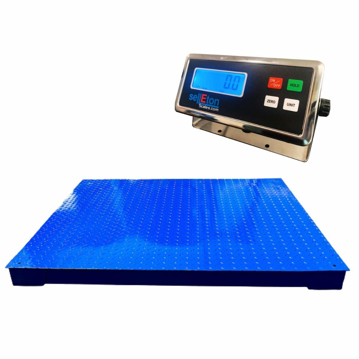 SellEton SL-4x4-10k-NN Floor Scales, Pallet Size Scales with Indicator ...