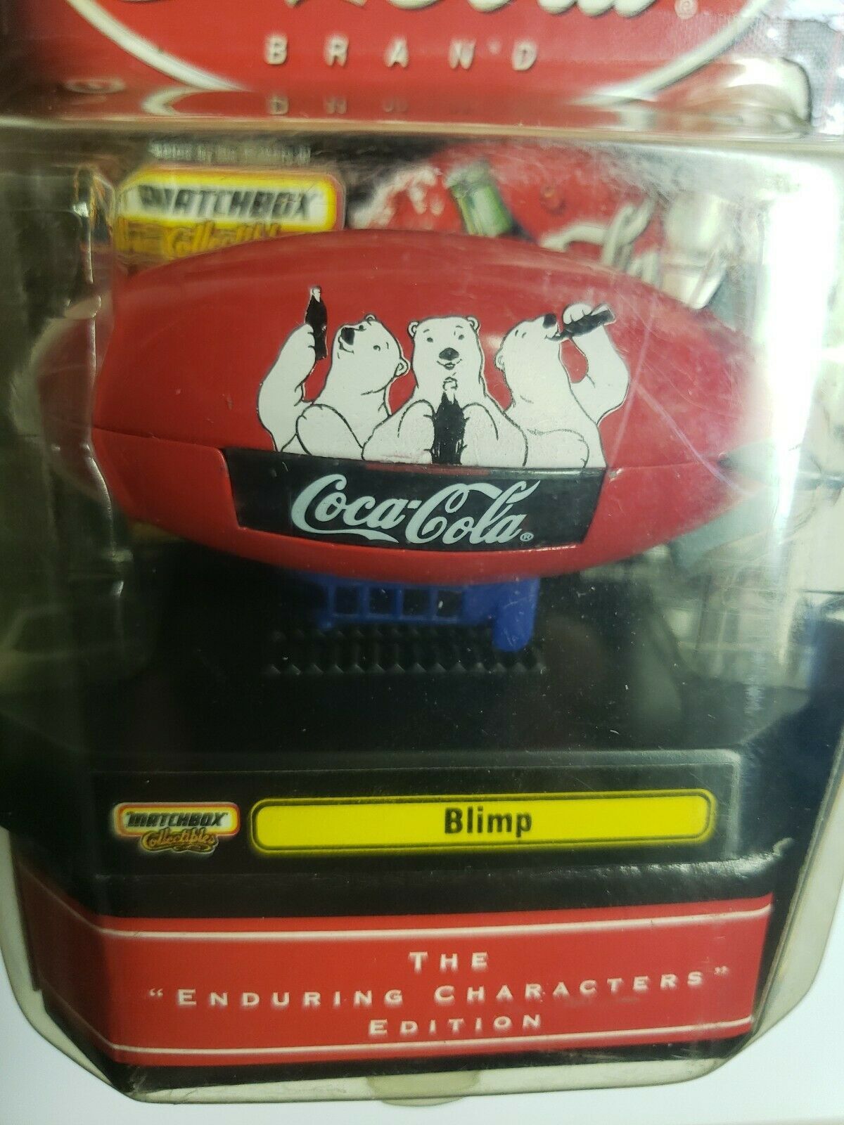 Vintage 1999 Coca Cola Matchbox Collectibles Red Blimp NOS U127 - Soda