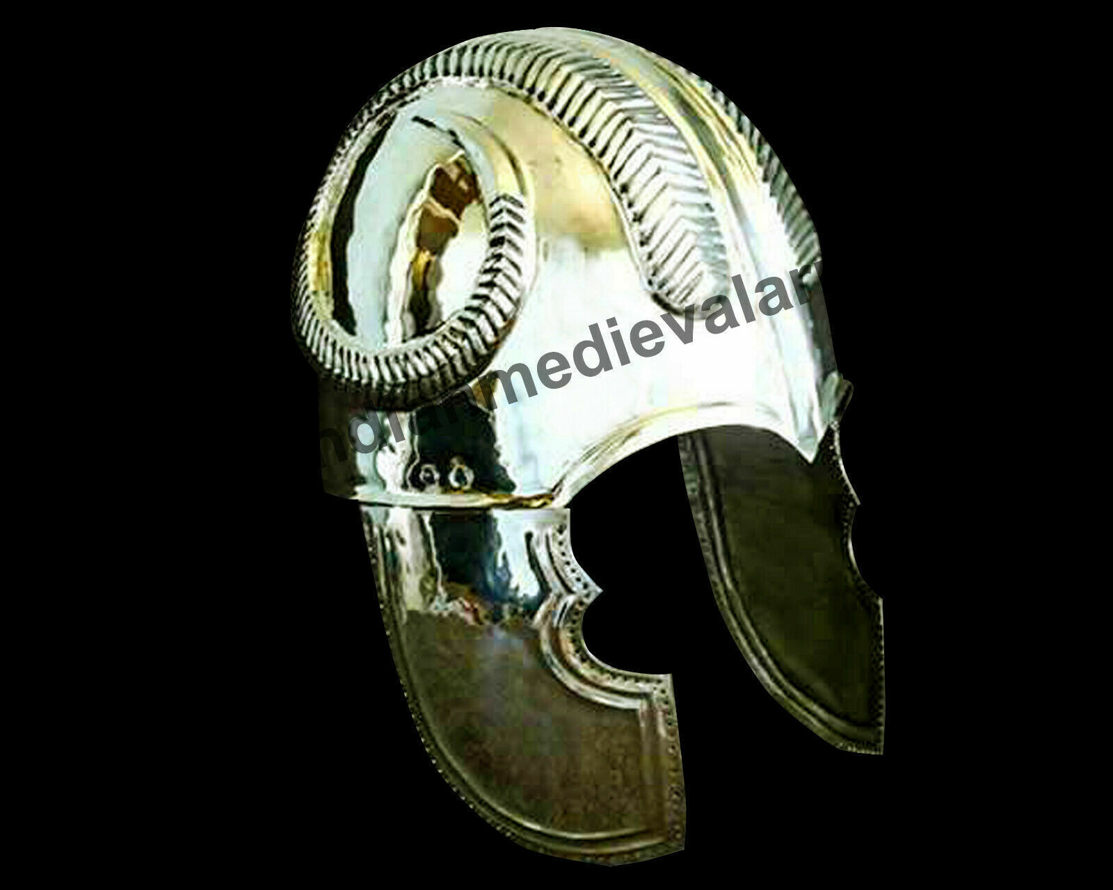 Medieval Casco Hecho De Latón Antiguo Griego Armadura Maeotian ...
