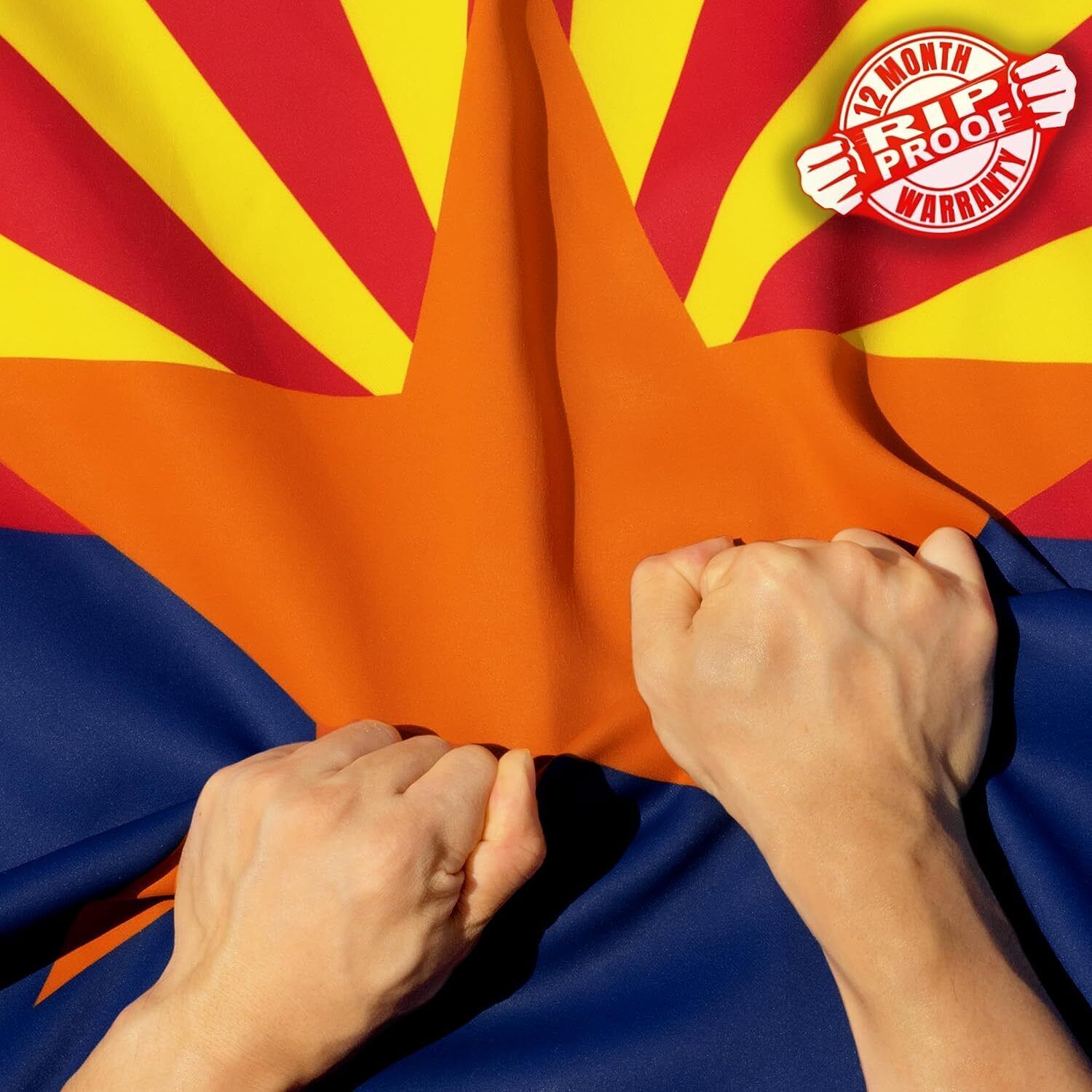 Anley Rip Proof Double Sided 3 Ply Arizona State Flag 3x5 Foot Arizona