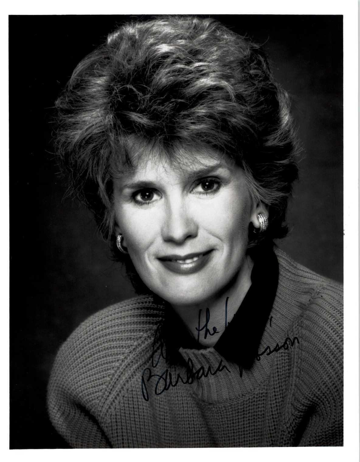 Barbara Bosson Signed Autographed Glossy 8x10 Photo - Photographs