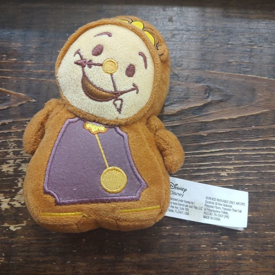 Disney Beauty and the Beast Cogsworth the Clock Stuffed Plush Toy 5 ...
