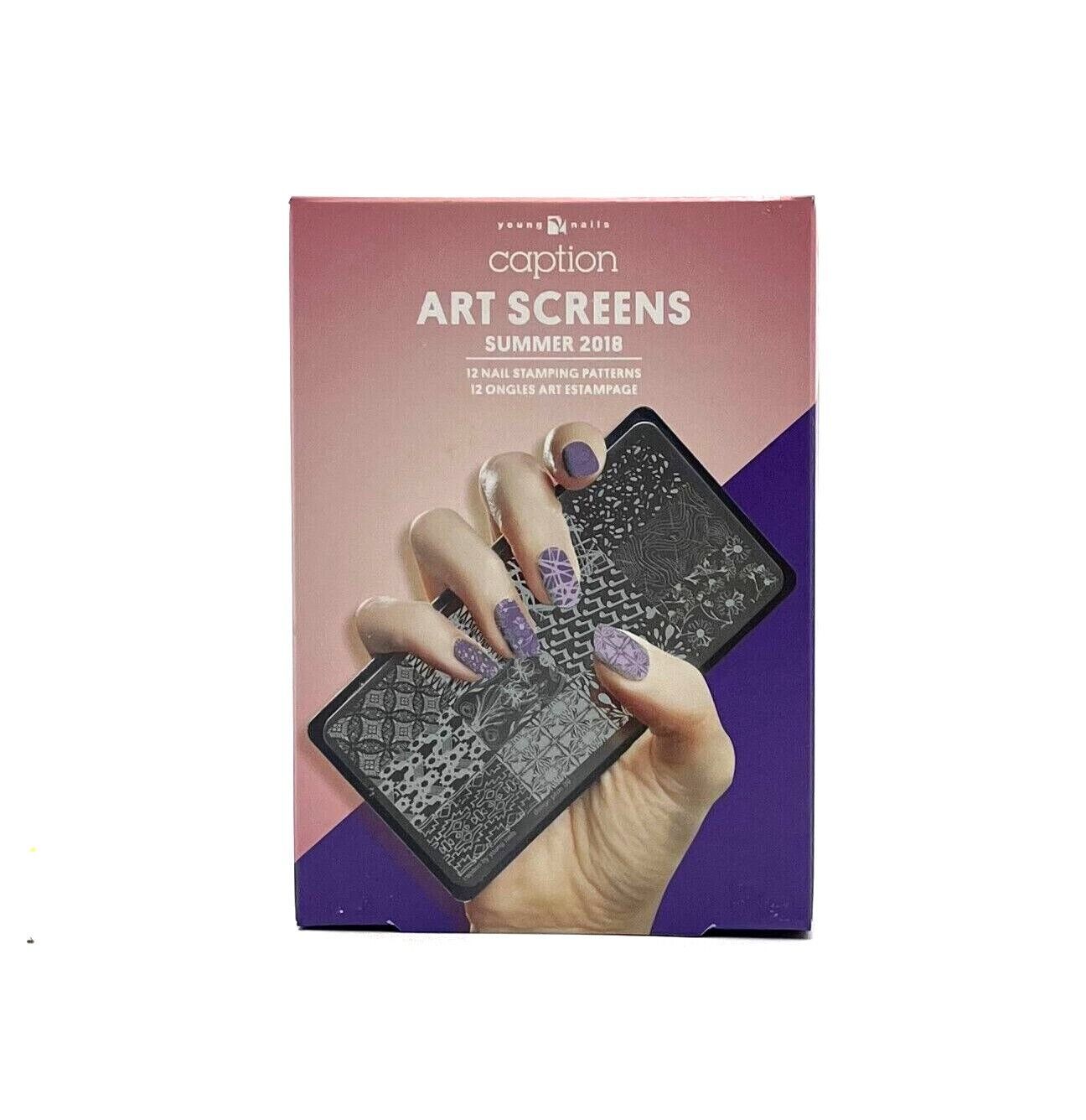 Young Nails Caption Art Screens Summer 2018 12 Nail Stamping Pattens ...