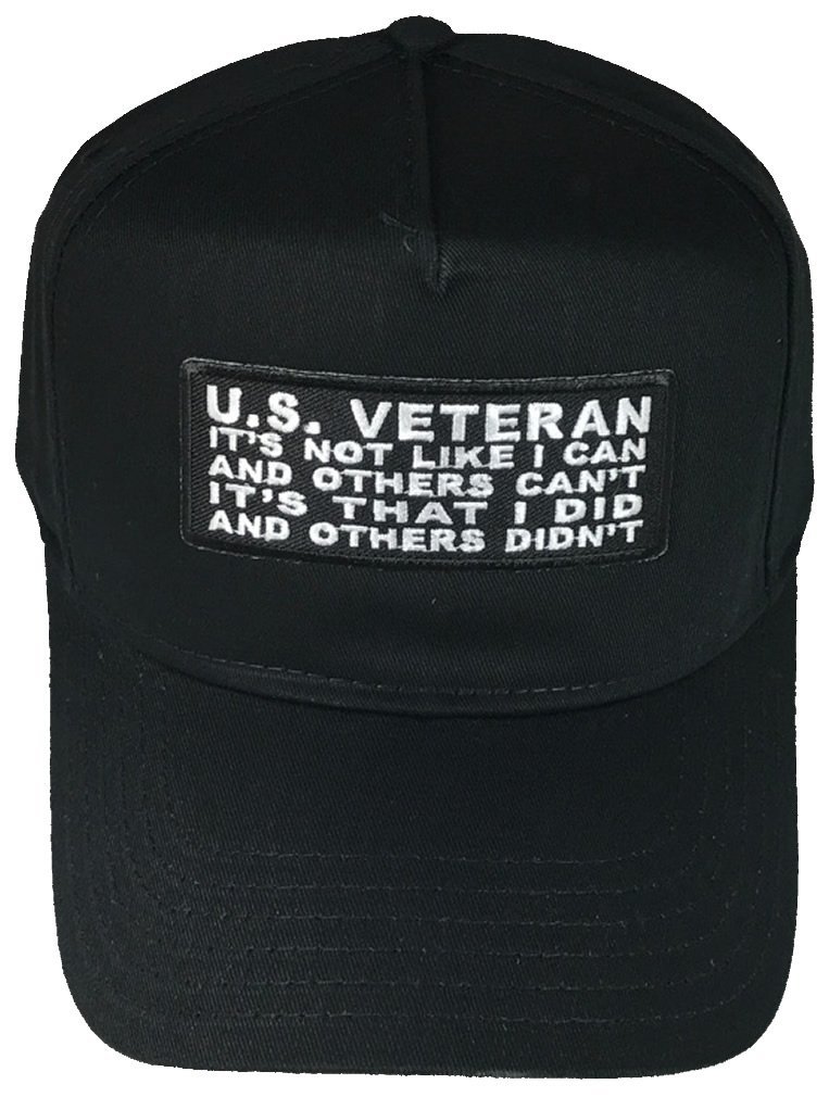 CP U.S. Veteran I DID and Others Didn't HAT - Black - Veteran Owned ...