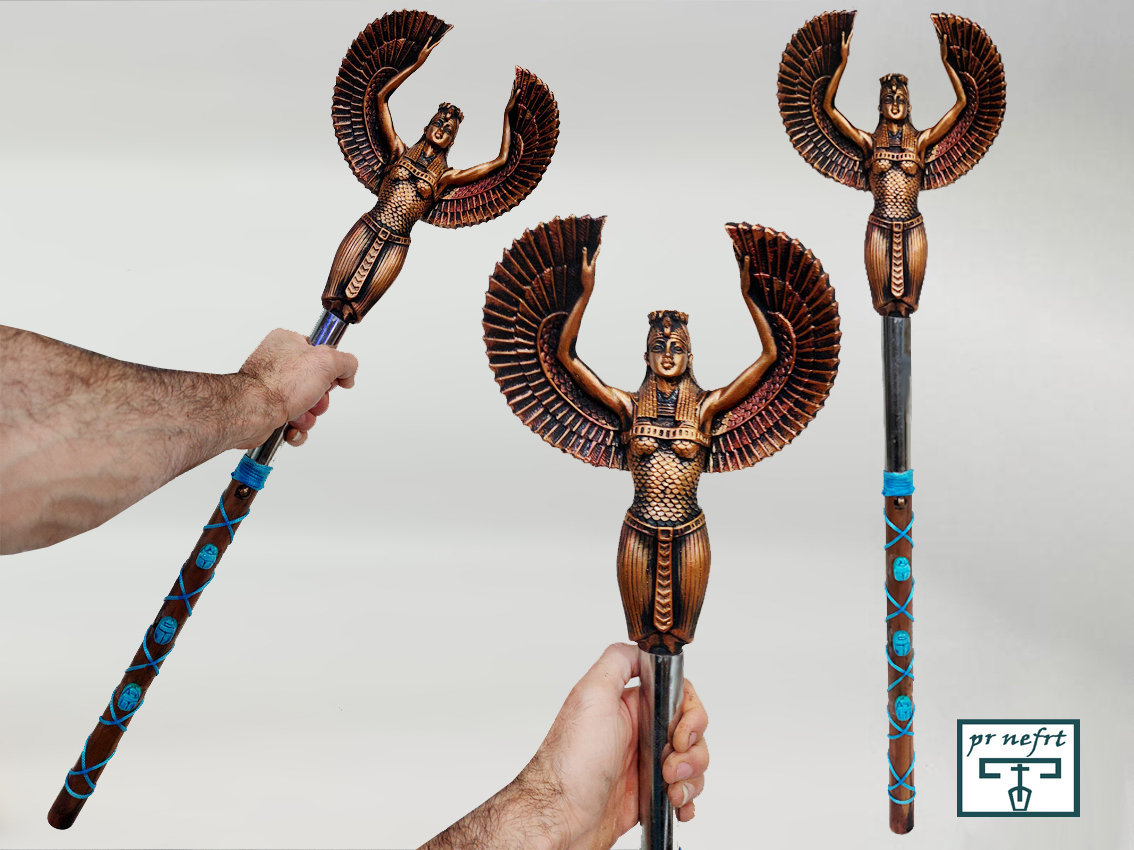 ISIS scepter. The goddess isis. An innovative and rare scepter ...