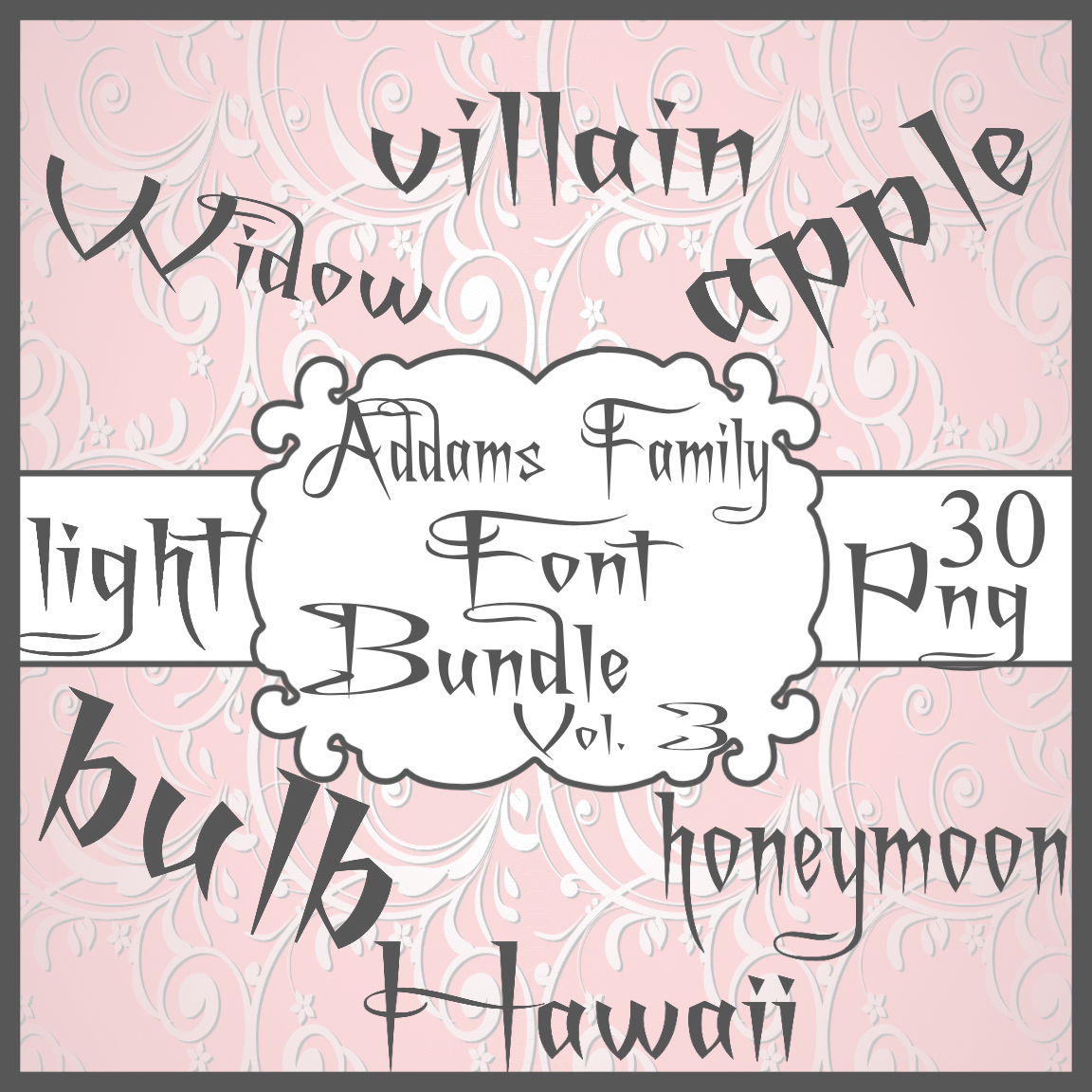 Addams Family Font Bundle Vol. 3 - Scrapbooking