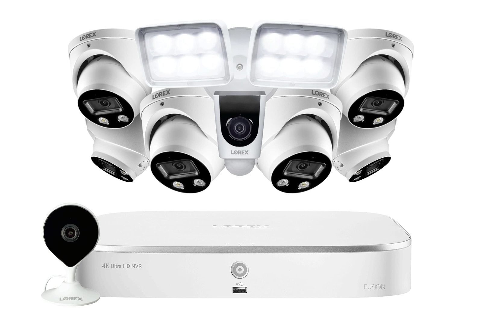 Lorex 8-Channel NVR Fusion System with Six 4K Smart Deterrence IP Dome ... Lorex 8-Channel NVR Fusion System with Six 4K Smart Deterrence IP Dome ...