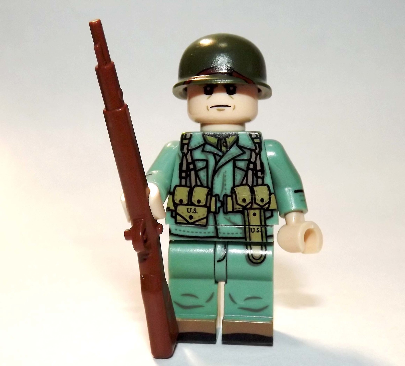 Minifigure Custom Toy GI WW2 American Army Solider - LEGO (R) Minifigures