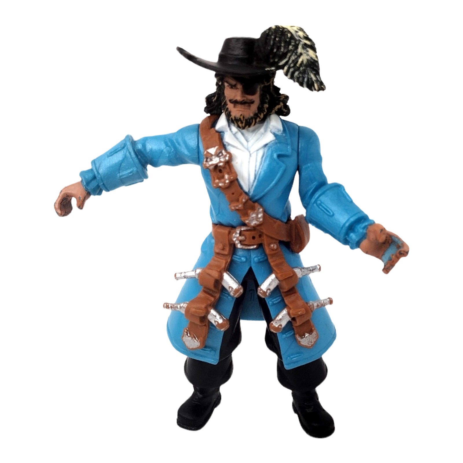 Chap Mei Blue Captain Pirate Figure 4" No Accessories - Action Figures