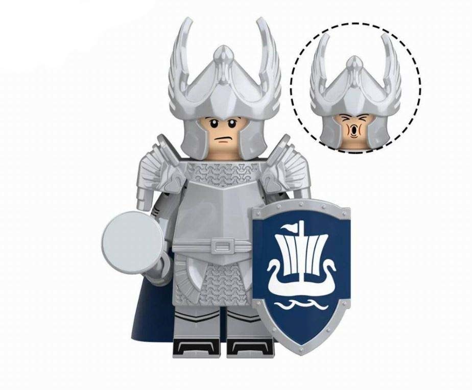 Minifigure Swan Knight Of Dol Amroth Lotr Lord Of The Rings Hobbit Horn ...