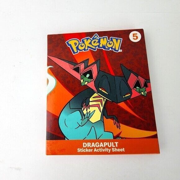 McDonald's Pokemon 5 Dragapult Sticker Activity Sheet Kids Toy NIB ...