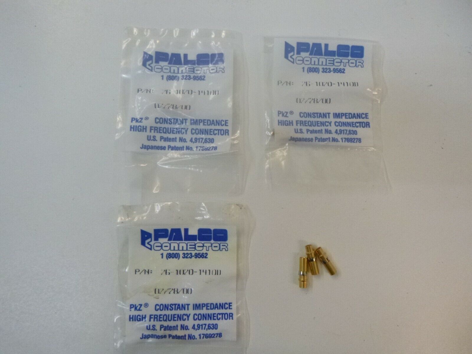 Palco 26-1020-1410D PkZ Constant Impedance High Frequency Connector Lot ...