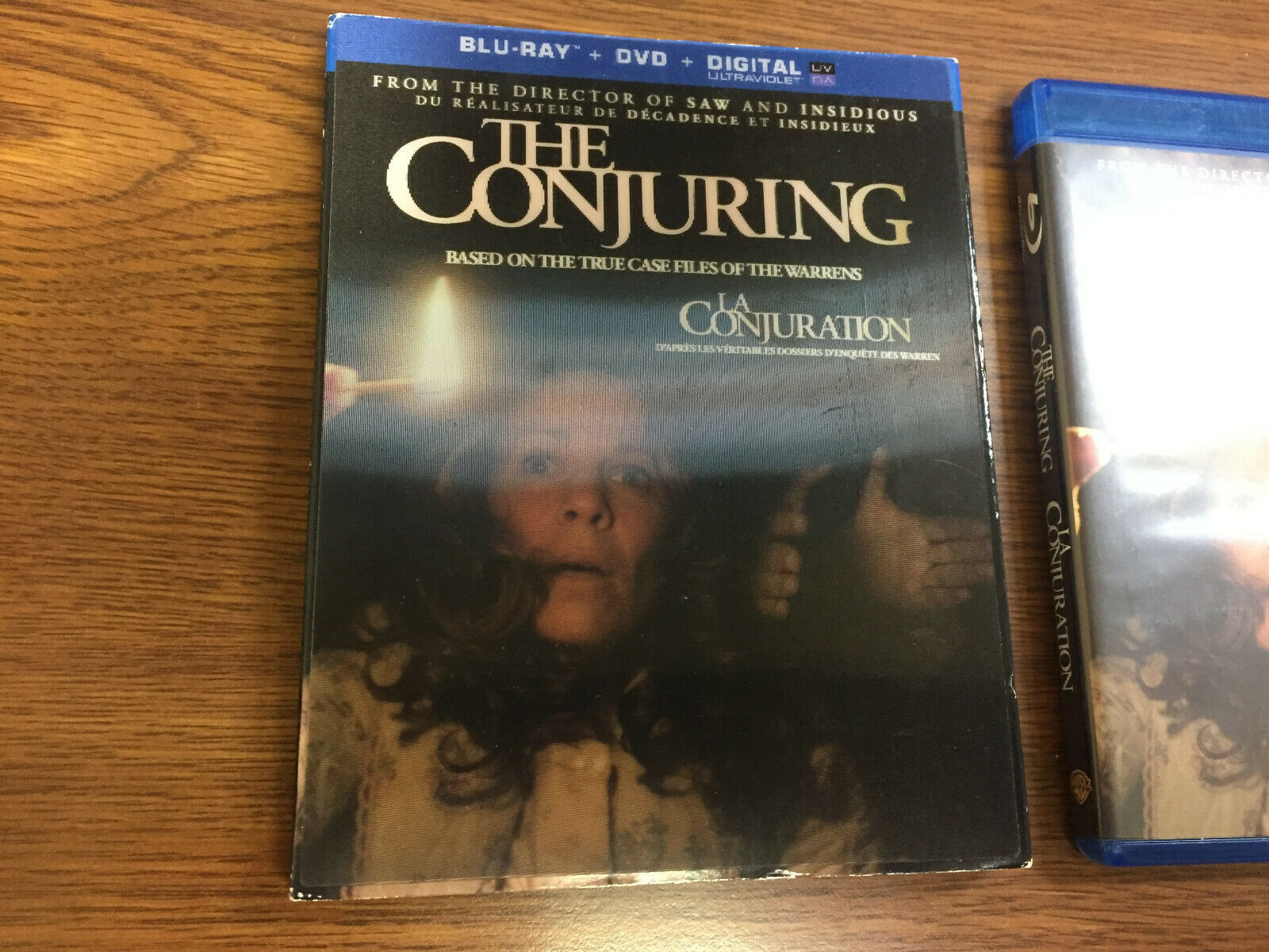 The Conjuring Blu ray DVD Patrick Wilson Vera Farmiga Lenticular Cover ...