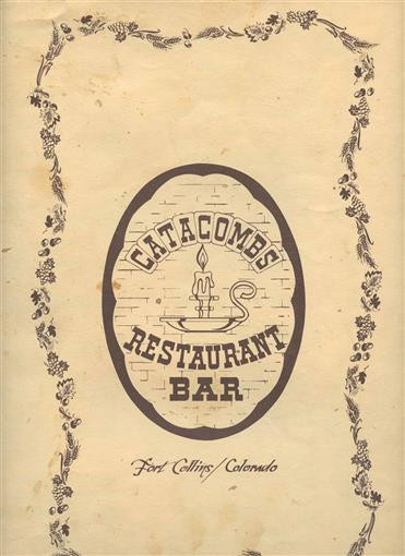 Catacombs Restaurant Bar Luncheon Menu Fort Collins Colorado - Menus