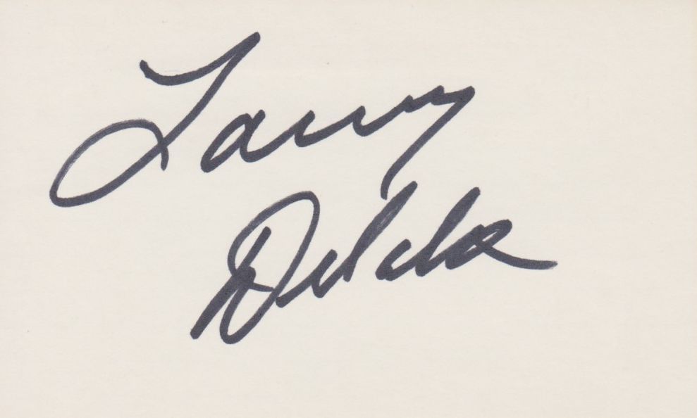 Larry Drake Signed Autographed Vintage 3x5 Index Card - Cards & Papers