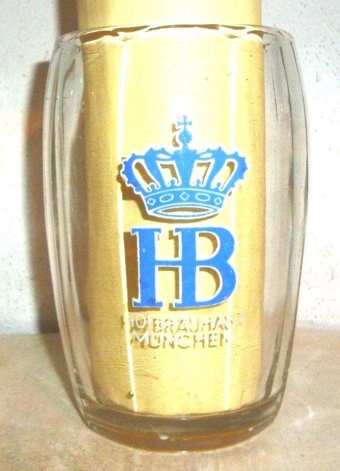Hofbrau Munich Barrel-shaped German Beer Glass Seidel - Germany