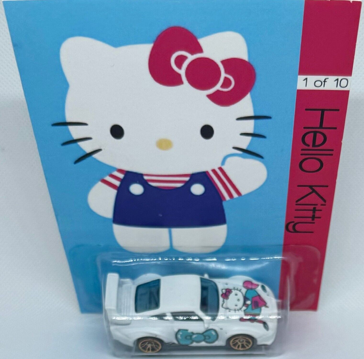 White Porsche 993 GT2 Custom Hot Wheels Hello Kitty Series Car ...