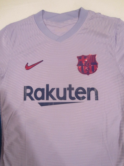 Lionel Messi FC Barcelona La Liga Match Slim Purple Away Soccer Jersey ...