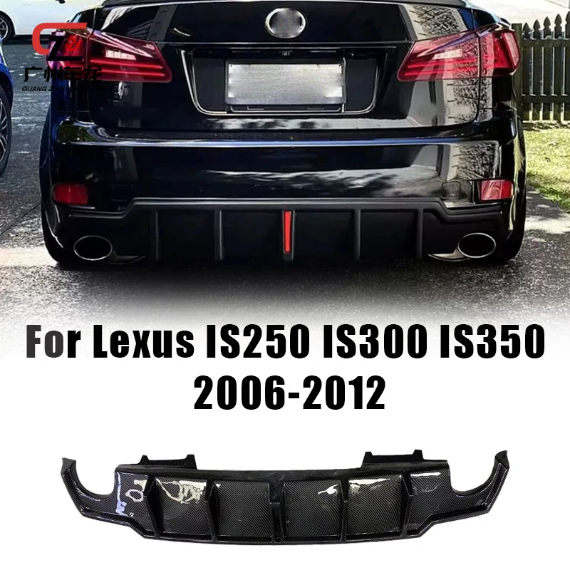 For IS250 IS300 IS350 2006-2012 Body Kit Gloss Black Primed Rear ...