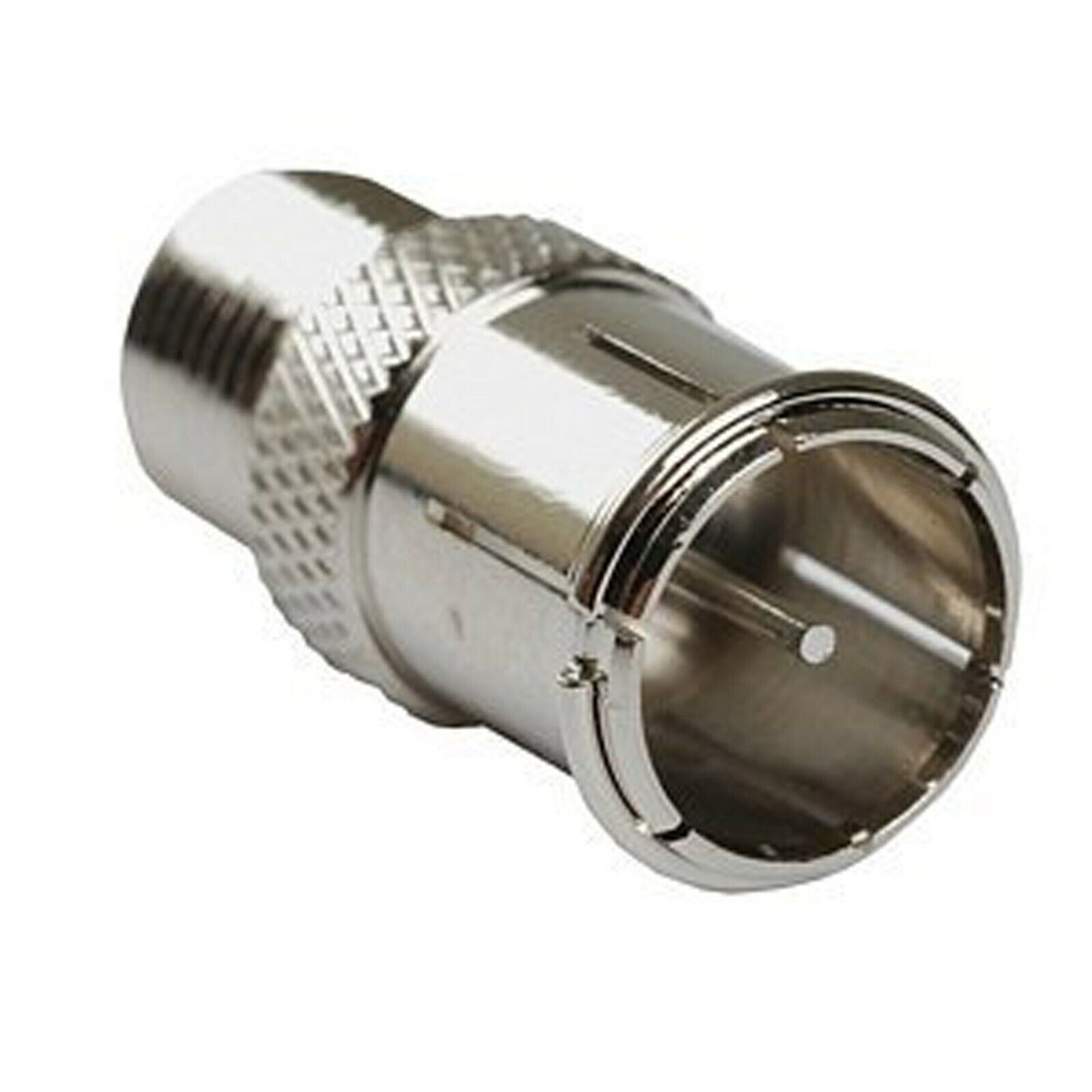 6 Pack F-Type Quick Push-On Adapter Male-Female Coaxial Cable Connector ...