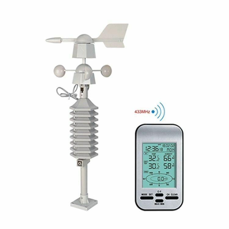Wireless Anemometer with Wind Speed Direction Sensor Temperature ...