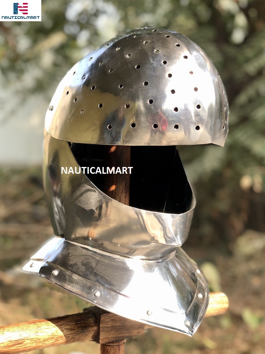 Medieval Italian Sparring Helmet Armor Steel Helmet Halloween Costume ...