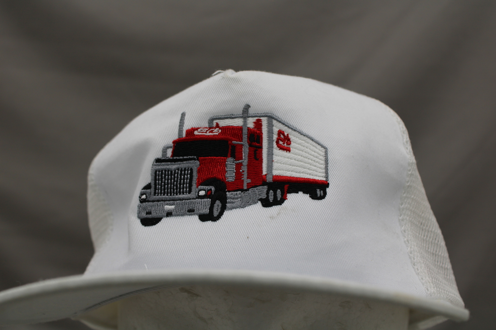 Vintage Trucker Hat - Semi Truck Stitched Graphic - Adult Snapback ...