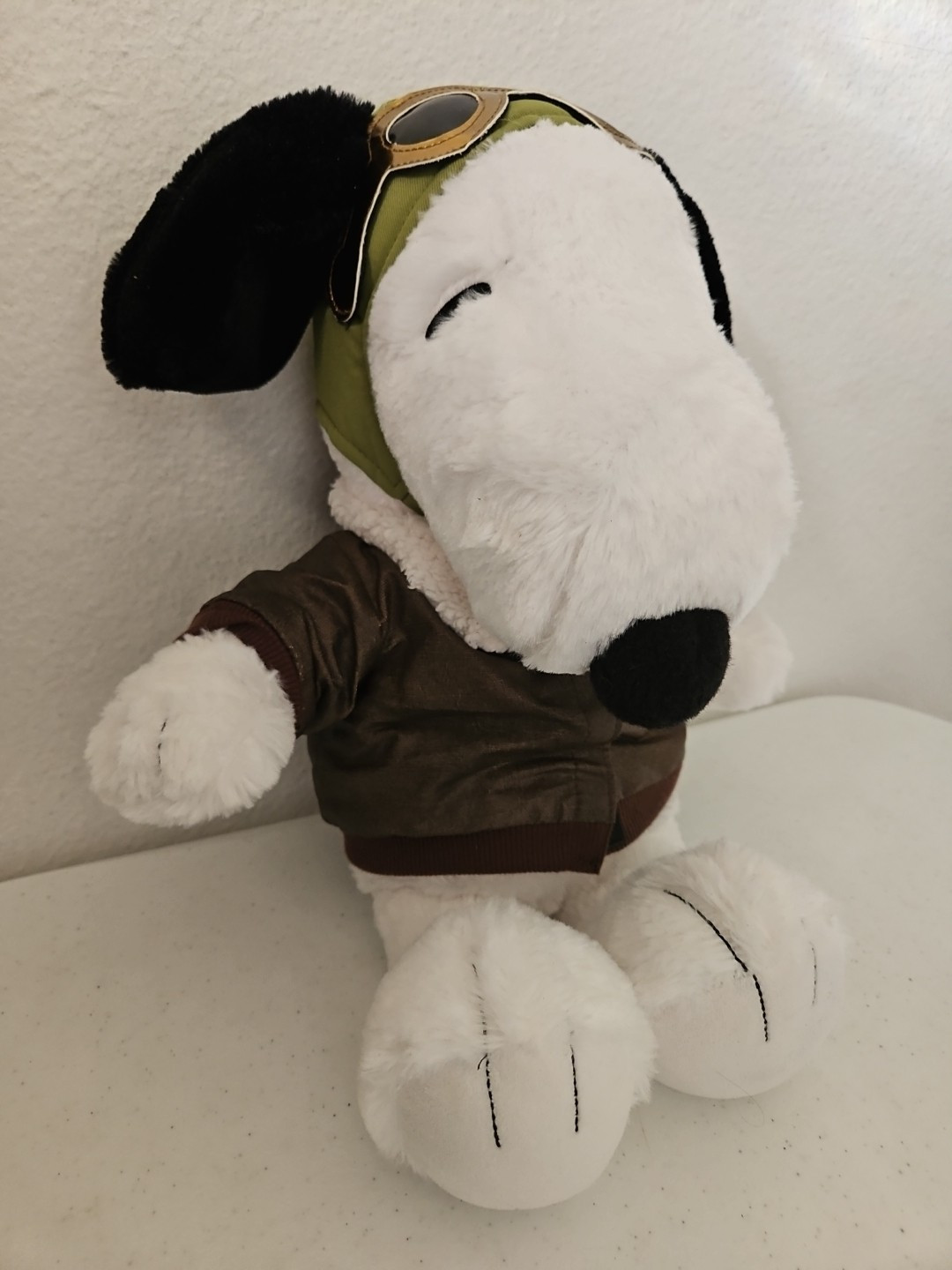 Build A Bear Snoopy Dog Plush Stuffed Animal Flying Ace Jacket Hat ...