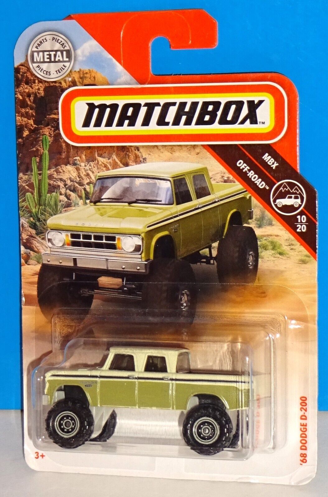 Matchbox 2019 MBX Off-Road Series #63 '68 Dodge D-200 Two-Tone Green ...