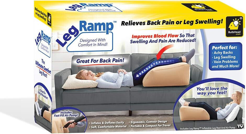 BulbHead Leg Ramp Must-Have Elevating Rest Relieves Leg, Hip and Knee ...