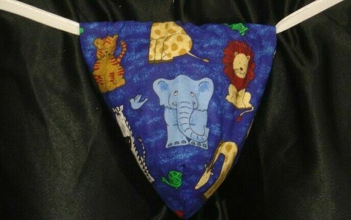 New Sexy Mens ELEPHANT Zoo Animal Gstring Thong Male Lingerie Underwear ...