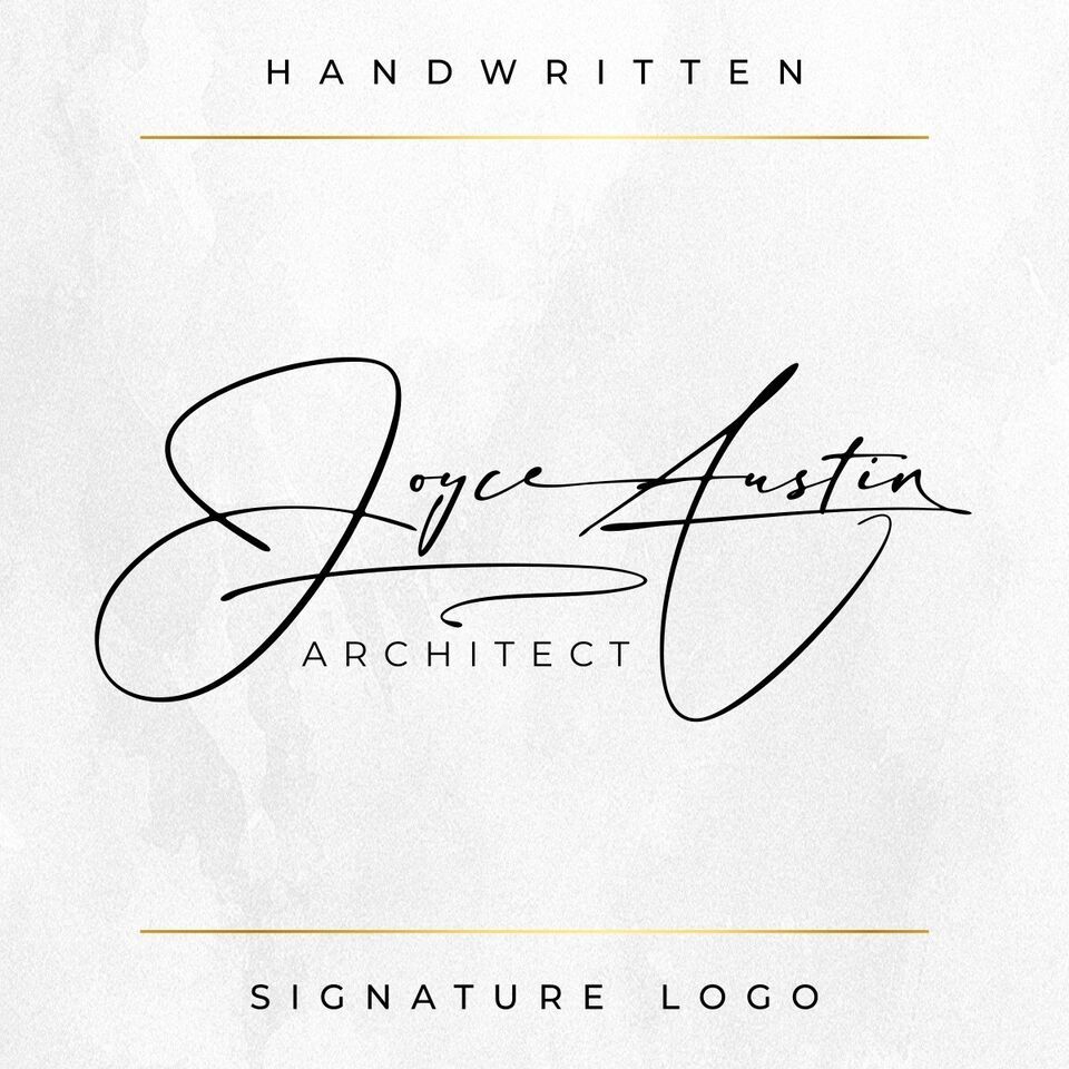 Custom Logo Handwritten Signature Logo Design Watermark - Graphic ...